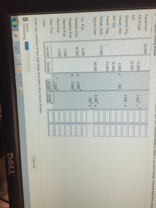 Solved Requirement 1-Prepare a worksheet for Farel | Chegg.com