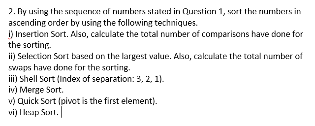 Solved 1. Consider the following list: 's', 'u', 'b', 'd', | Chegg.com
