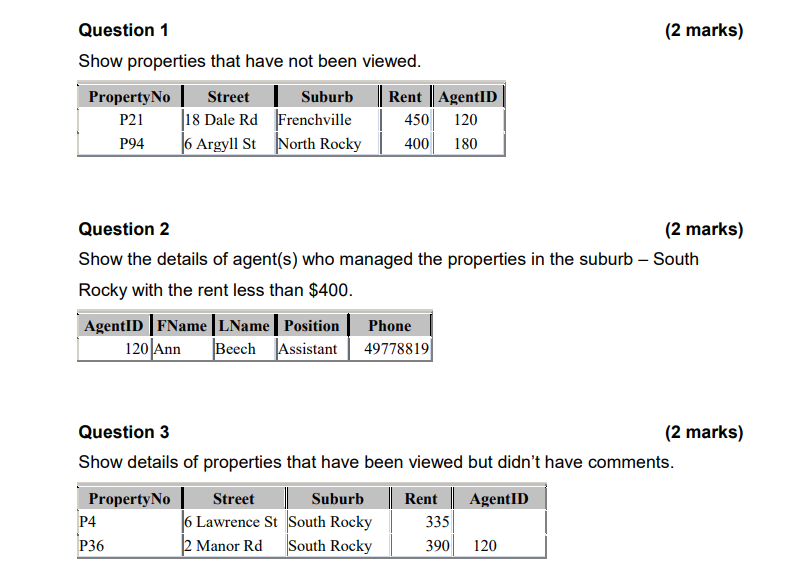 Solved Questions 1 and 2 in this part relate to the ER model | Chegg.com