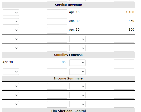 Solved Exercise 4-8 (Part Level Submission) Tim Sheridan | Chegg.com