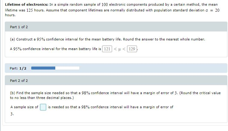 Solved Lifetime of electronics: In a simple random sample of | Chegg.com