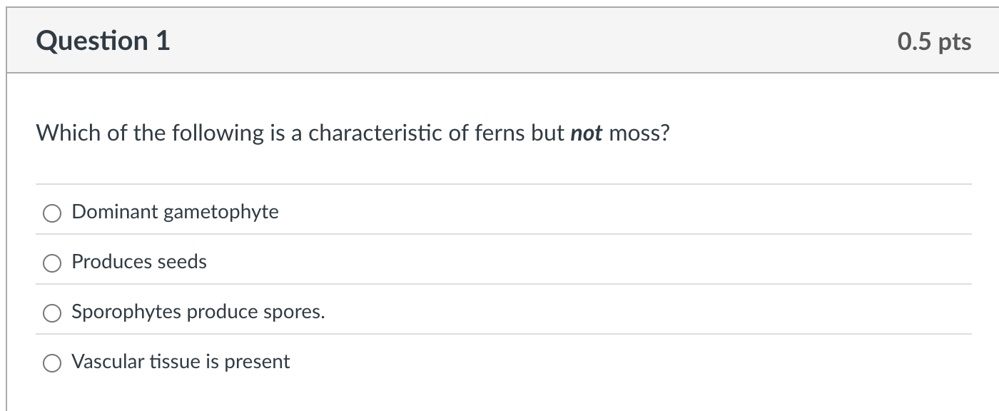 Solved Question 1Which of the following is a characteristic | Chegg.com