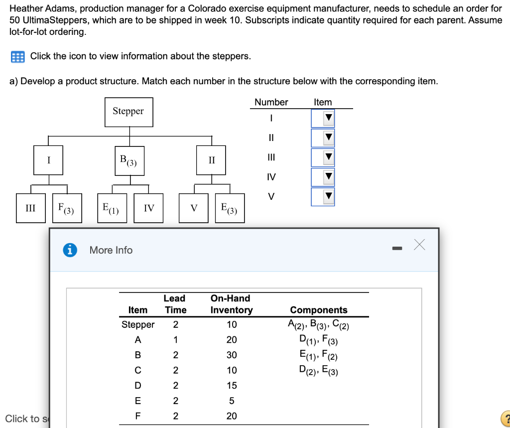 Solved Heather Adams, production manager for a Colorado | Chegg.com