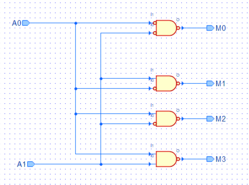 Solved The two decoder is active low decoders. Schematics | Chegg.com