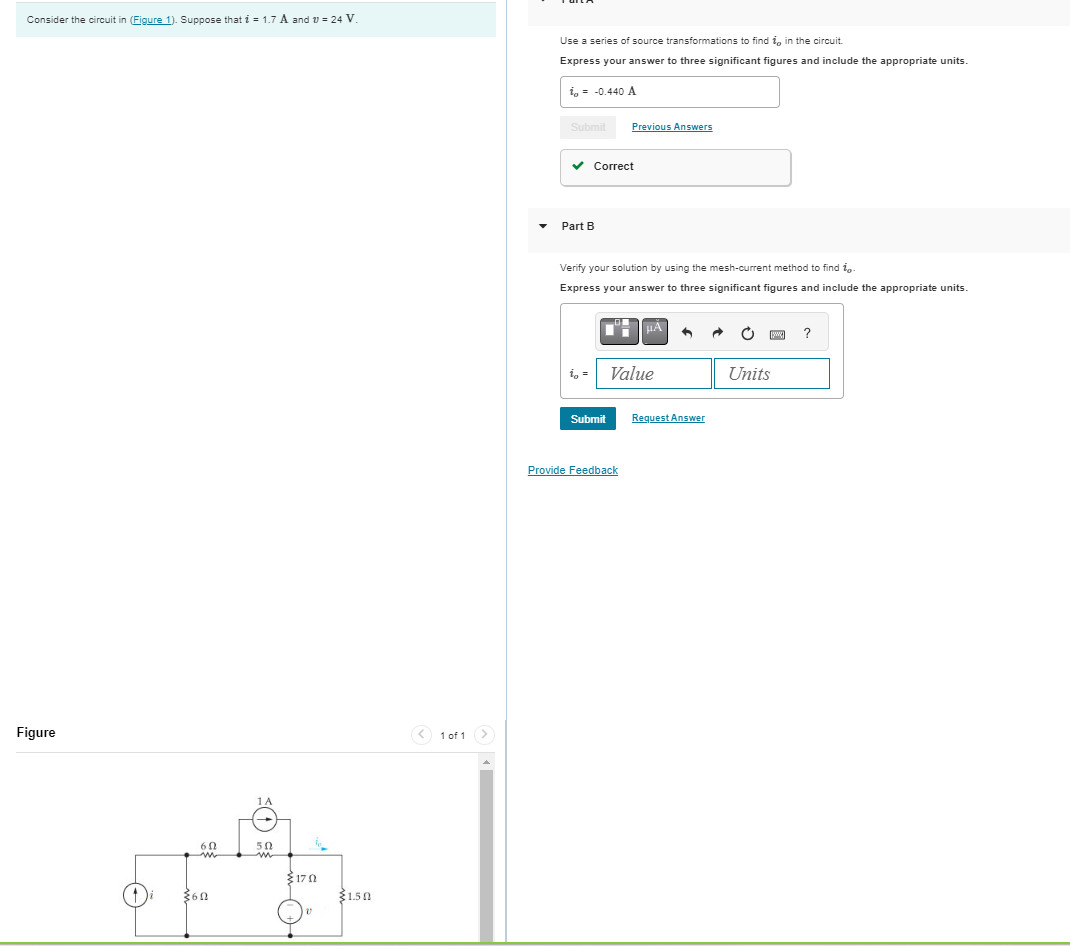 Solved Use a series of source transformations to find io ﻿in | Chegg.com