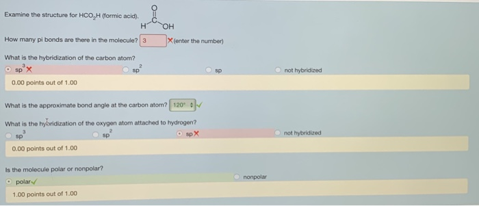 Solved Examine the structure for HCO2H (formic acid) How | Chegg.com