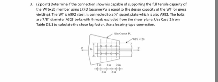 Solved 3. (2 point) Determine if the connection shown is | Chegg.com