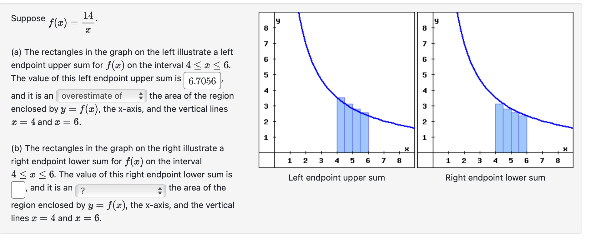 Solved Suppose f(x)=x14. (a) The rectangles in the graph on | Chegg.com