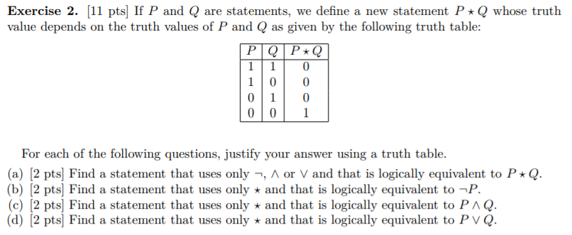 Solved If P and Q are statements, we define a new statement | Chegg.com