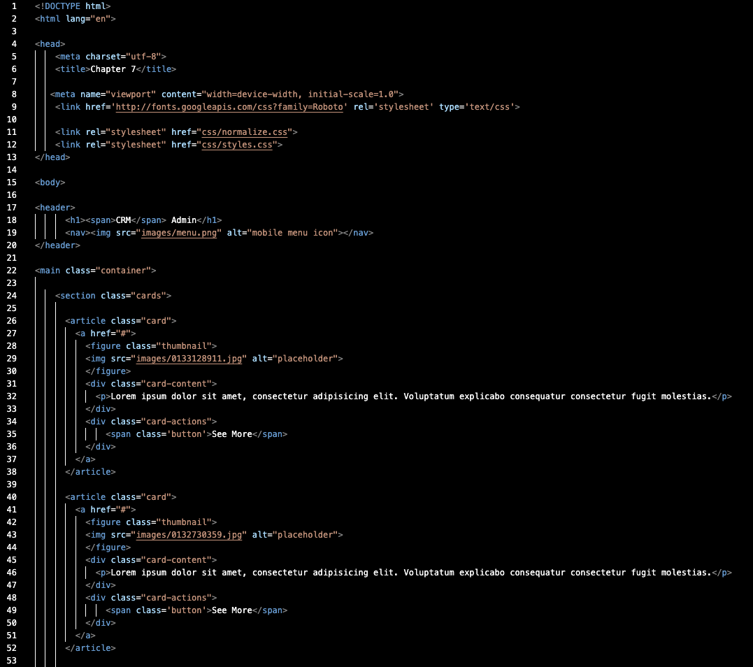 1. Open chapter07-project02.html in the browser. You | Chegg.com