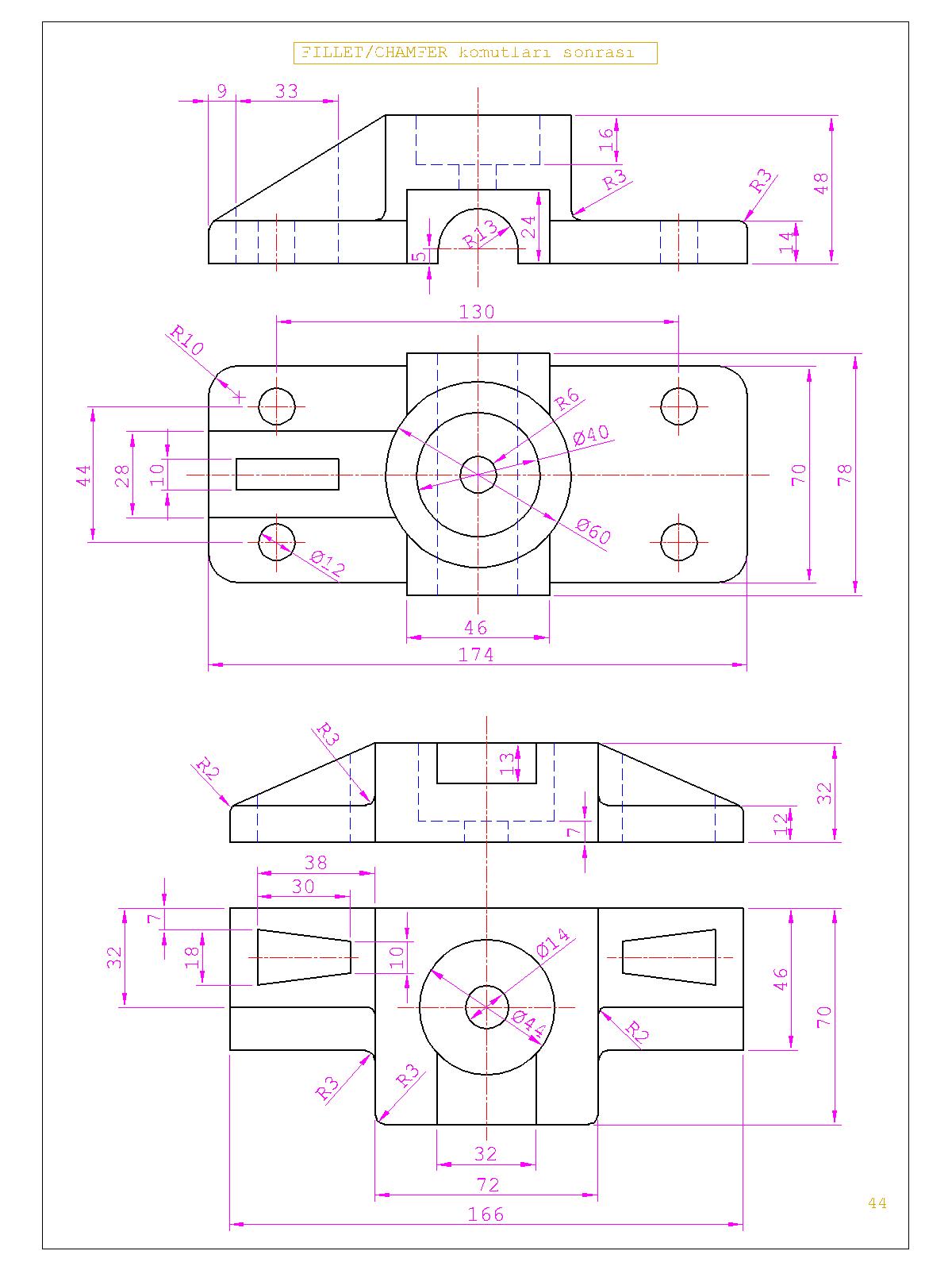 Solved Do the Drafting of this model in Catia with these | Chegg.com