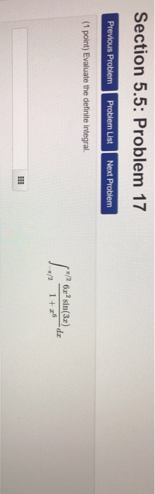 Solved Section 55 Problem 17 Previous Problemproblem List
