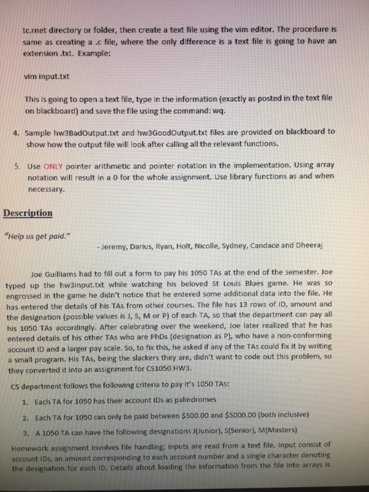 Homework Assignment 3 Spring 2017 Due 28th April