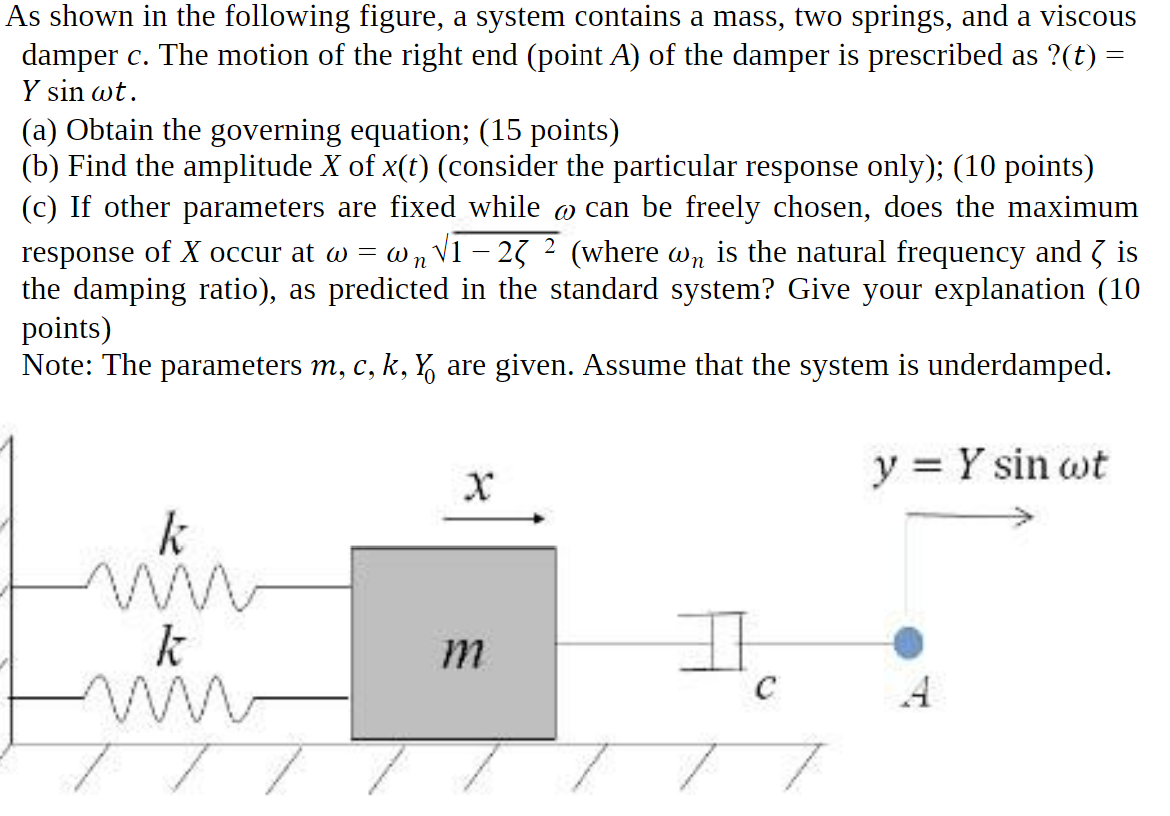 Solved As shown in the following figure, a system contains a | Chegg.com