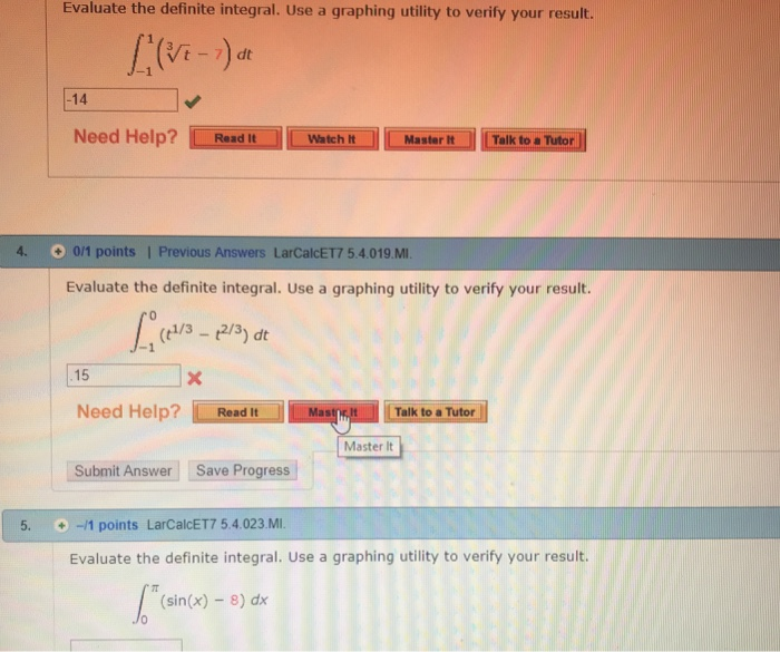 Solved Evaluate the definite integral. Use a graphing | Chegg.com
