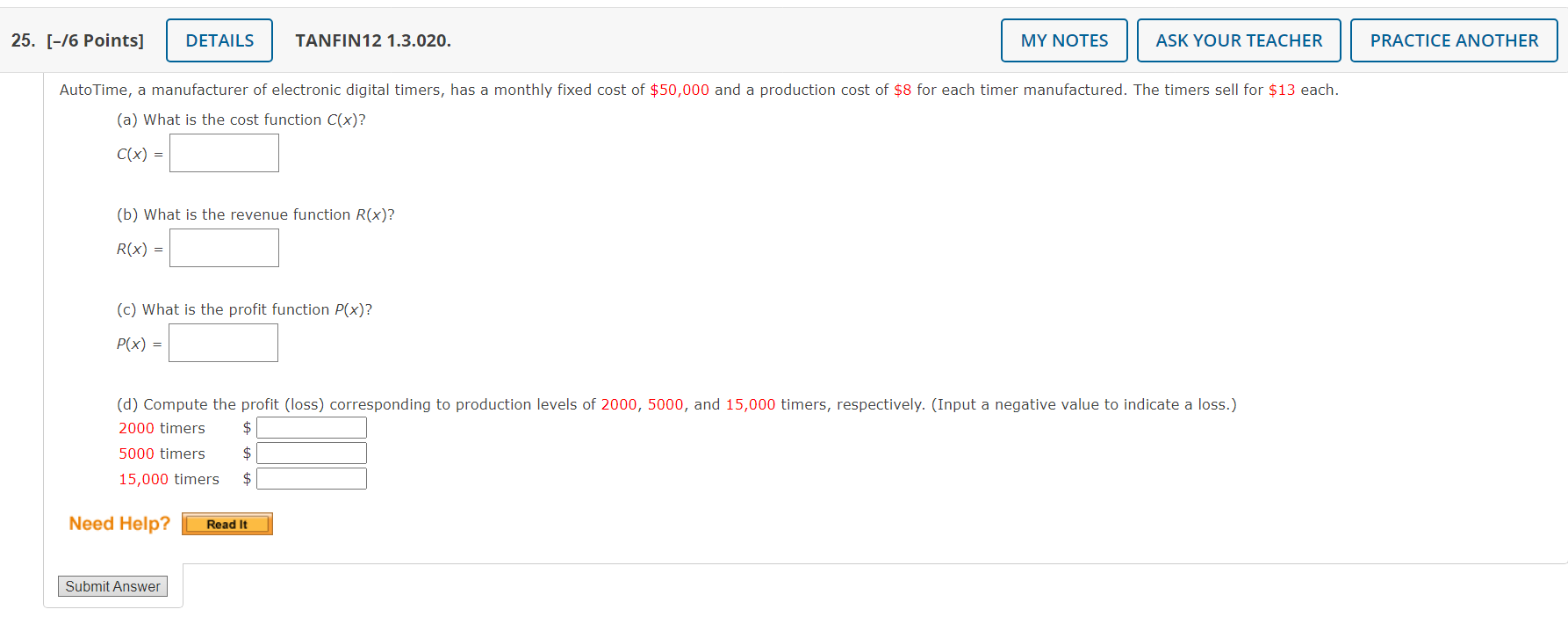 Solved A What Is The Cost Function C X C X B What