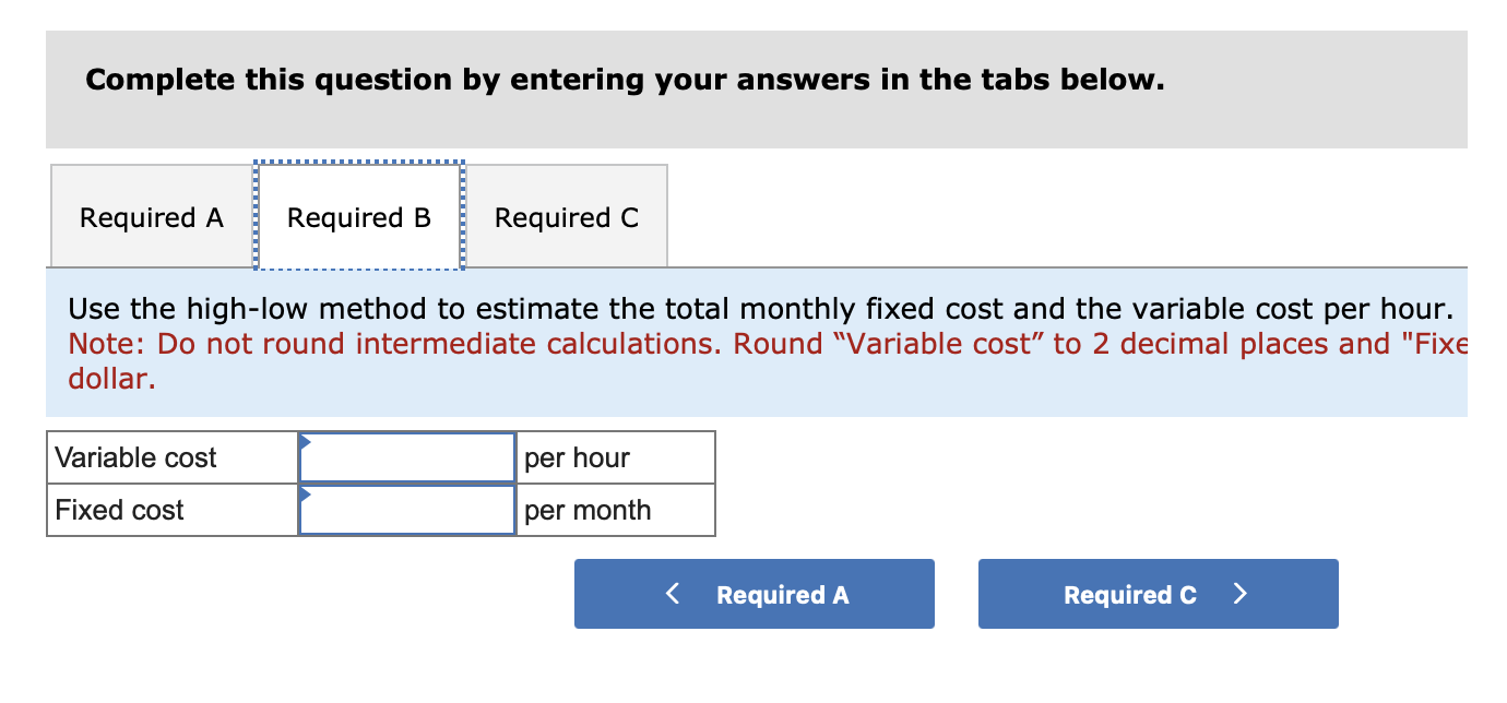 Solved Problem 2-26A (Algo) Estimating fixed and variable | Chegg.com
