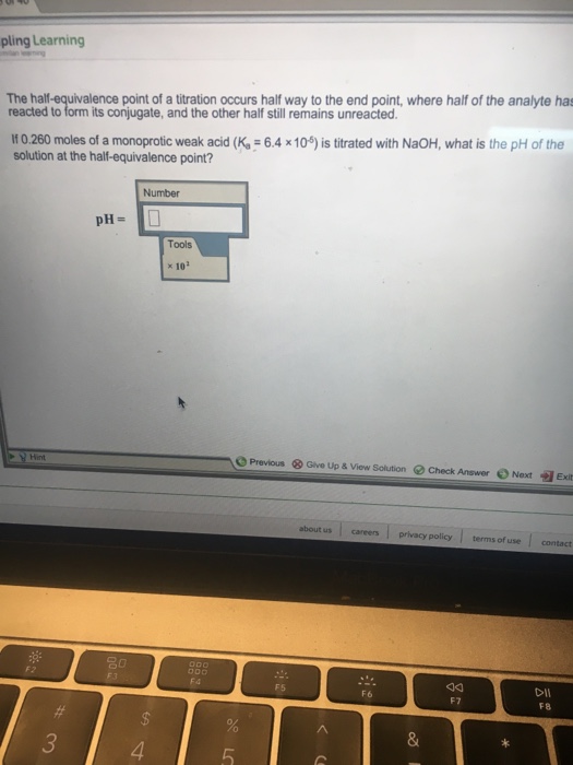 Solved pling Learning The half-equivalence point of a | Chegg.com