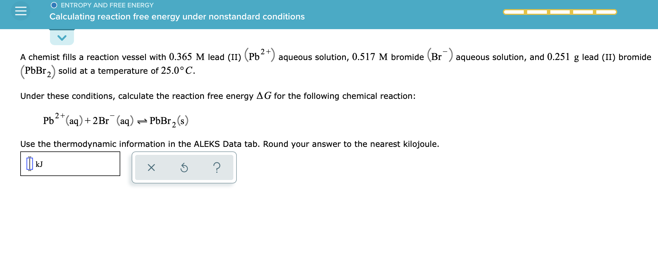 Solved O ENTROPY AND FREE ENERGY Calculating reaction free | Chegg.com