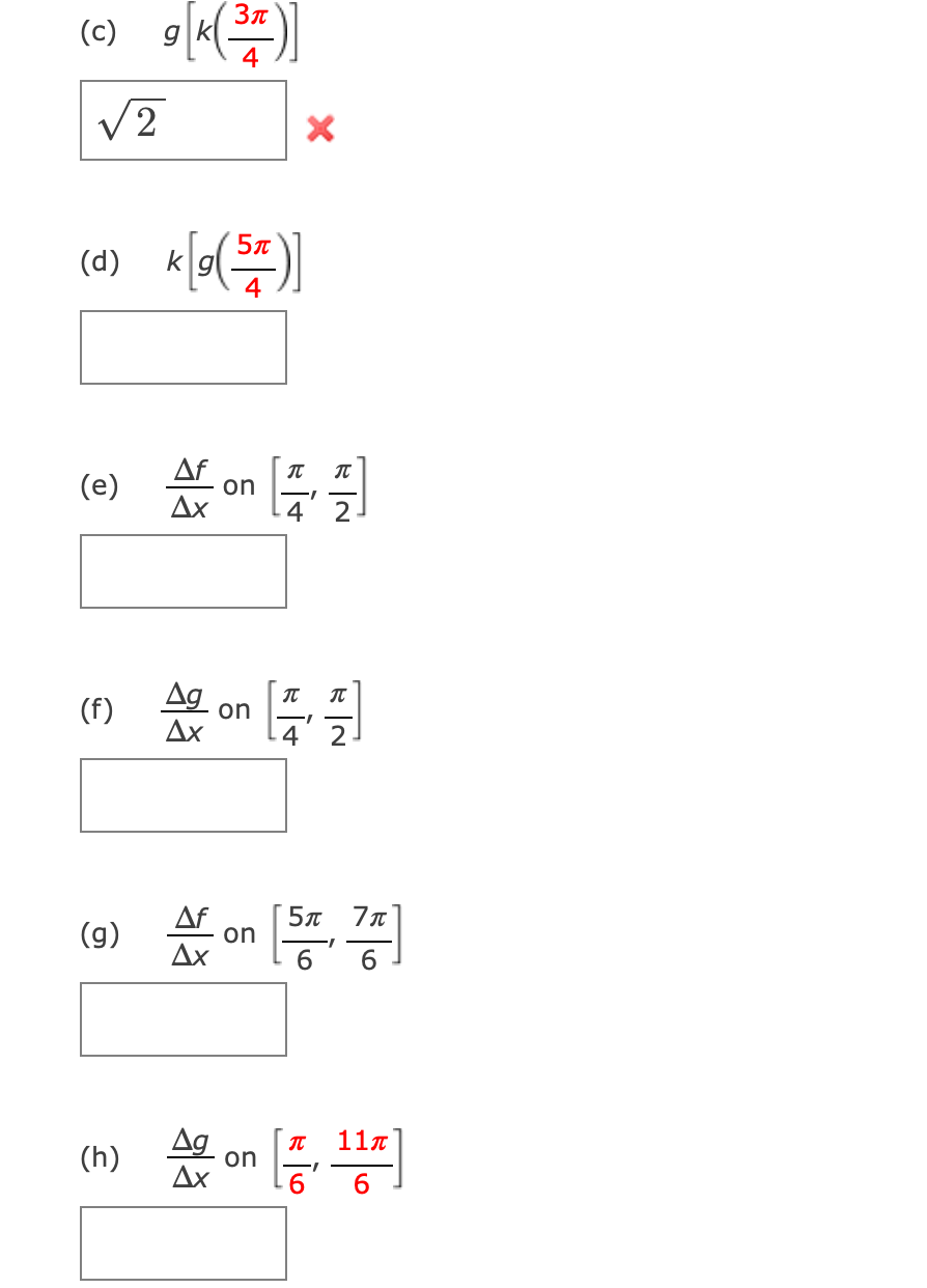 Solved Evaluate each expression given that.f(x) = sin x g(x) | Chegg.com