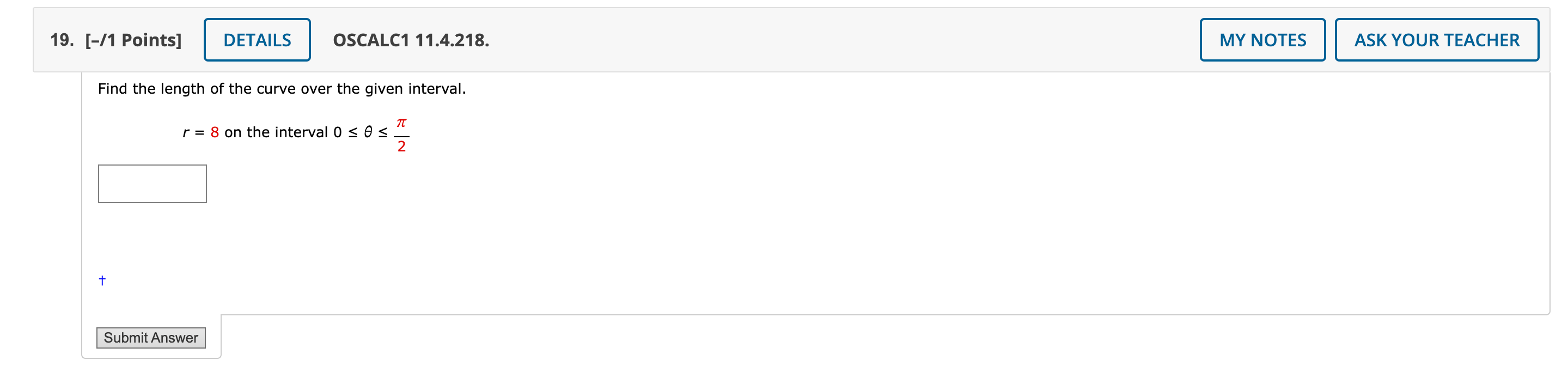 Solved Find the length of the curve over the given interval. | Chegg.com