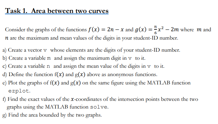 Solved Consider the graphs of the functions f(x)=2n−x and | Chegg.com