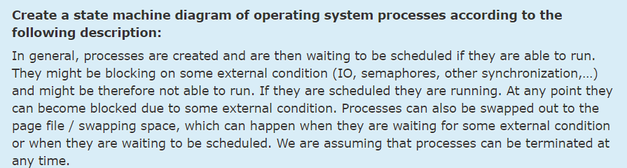 Solved Create a state machine diagram of operating system | Chegg.com
