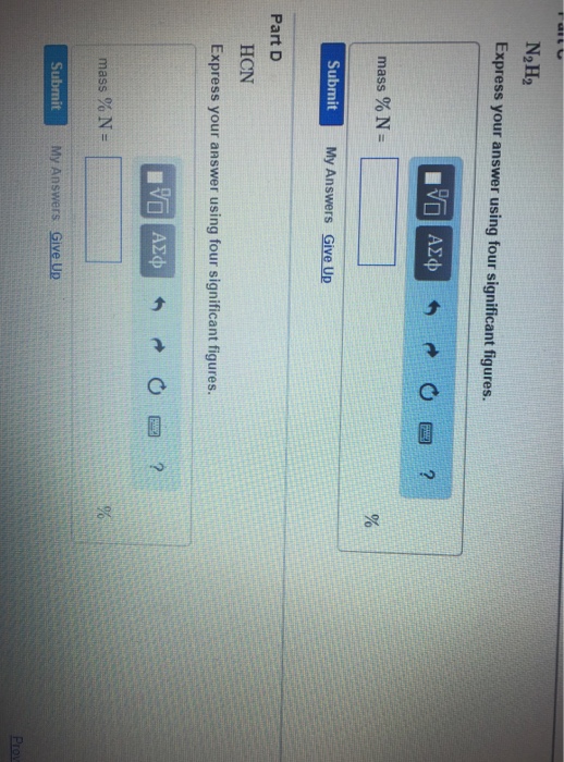 Solved N2h2 Express Your Answer Using Four Significant