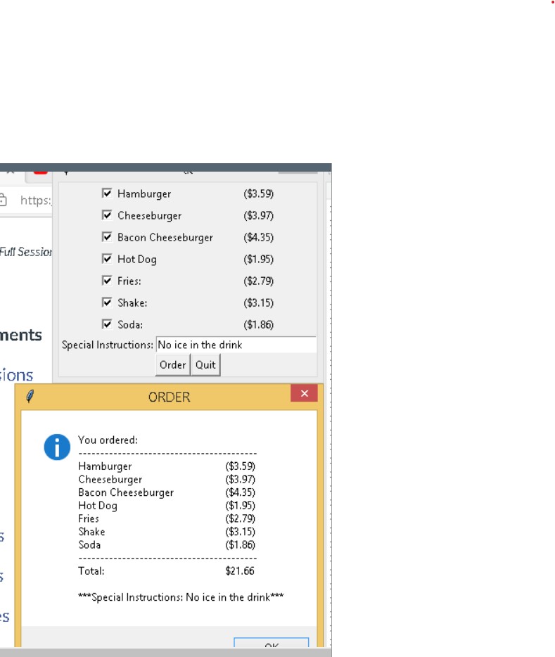 Solved In Python:Sam's Fastfood performs the folowing | Chegg.com
