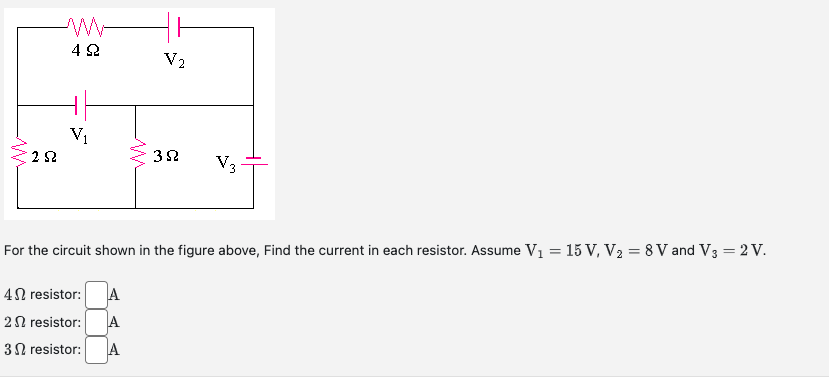 Solved For the circuit shown in the figure above, Find the | Chegg.com