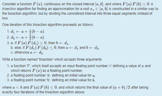 Consider a function F (1), continuous on the closed | Chegg.com