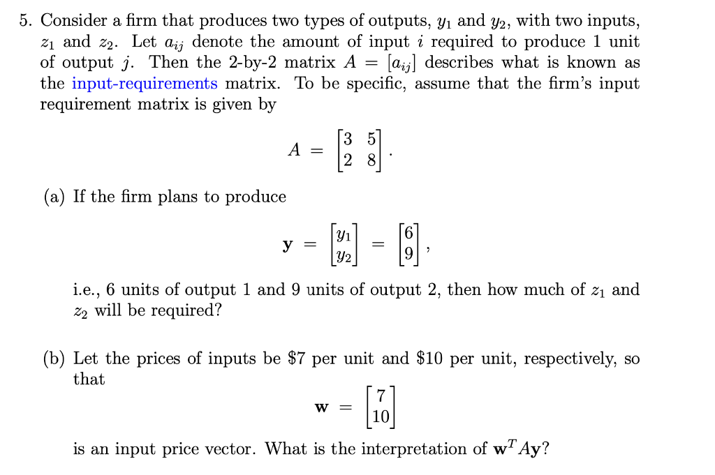 Solved Consider a firm that produces two types of outputs, | Chegg.com