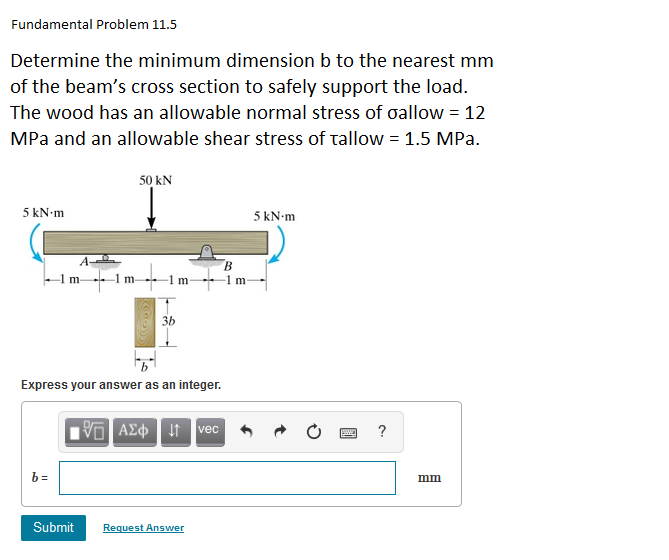 Solved Fundamental Problem 11.5 Determine the minimum | Chegg.com Solved Fundamental Problem 11.5 Determine the minimum | Chegg.com