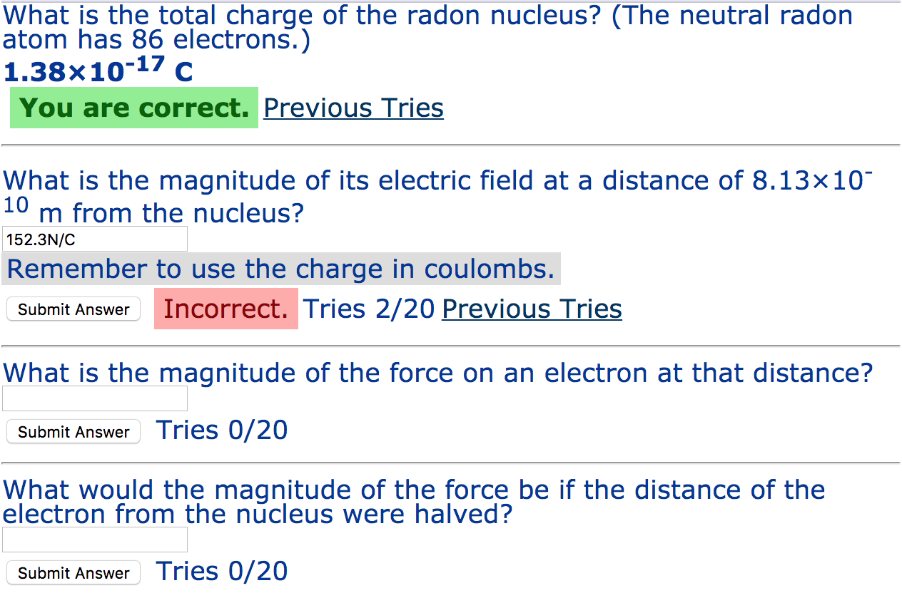 Solved What is the total charge of the radon nucleus? (The | Chegg.com