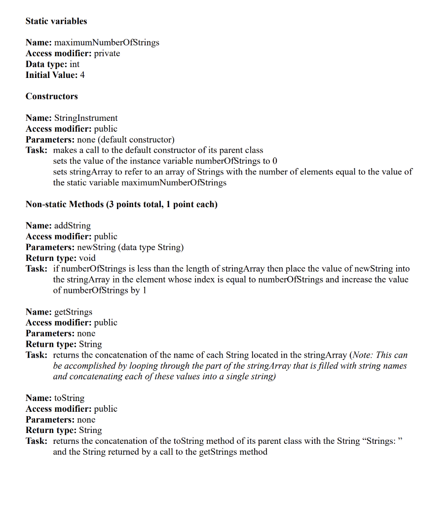 Solved Step 1 (5 points) Develop the following class: Class | Chegg.com