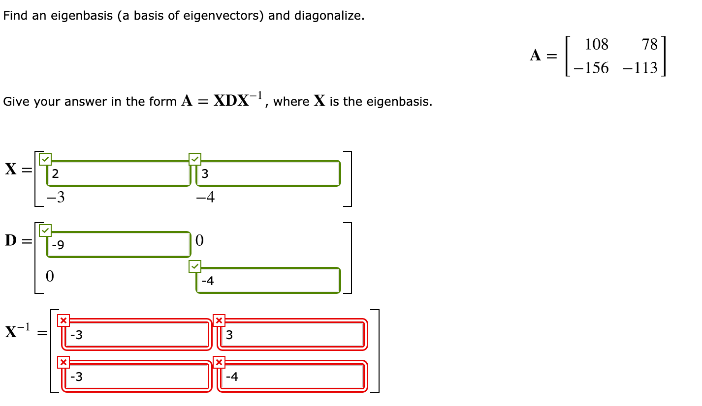 Solved Find an eigenbasis (a basis of eigenvectors) and | Chegg.com