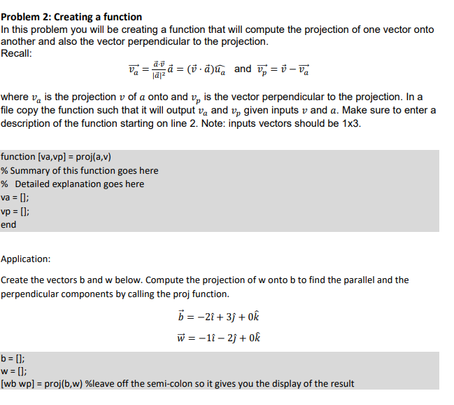 Solved Problem 2: Creating a function In this problem you | Chegg.com