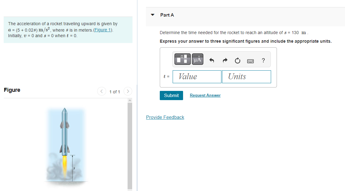 Solved The acceleration of a rocket traveling upward is | Chegg.com