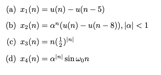 Solved Calculate DTFT for these signals. (u(n) is a | Chegg.com