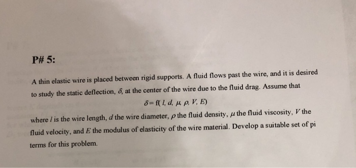 Solved P# 5: A thin elastic wire is placed between rigid | Chegg.com