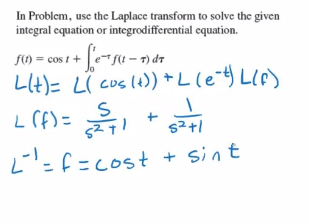 Solved In Problem, use the Laplace transform to solve the | Chegg.com