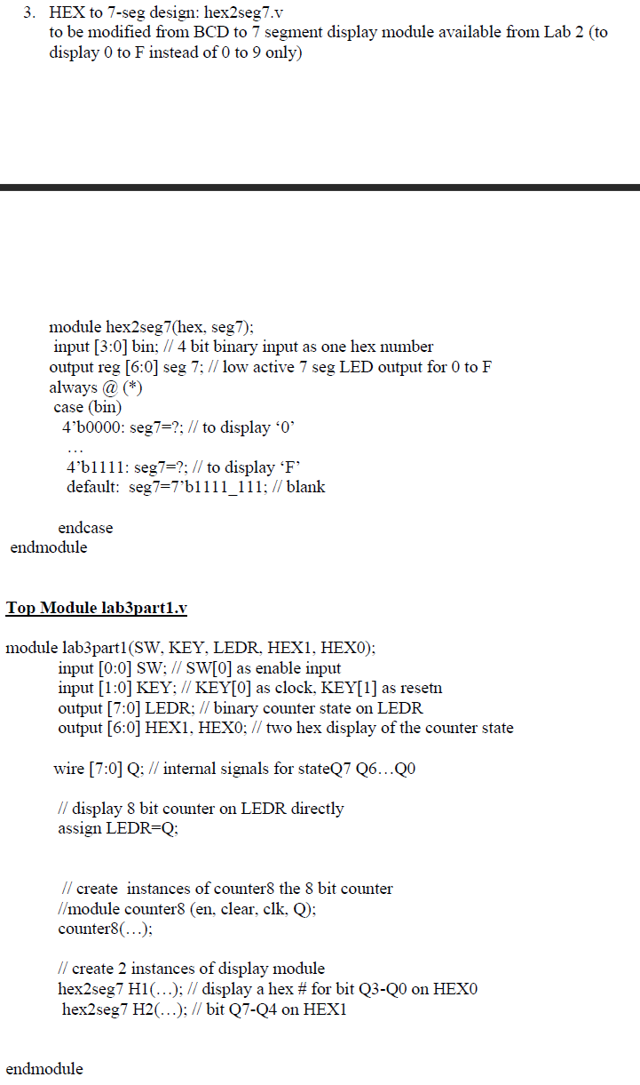 Solved Part1 8-bit synchronous counter using T flip-flops | Chegg.com
