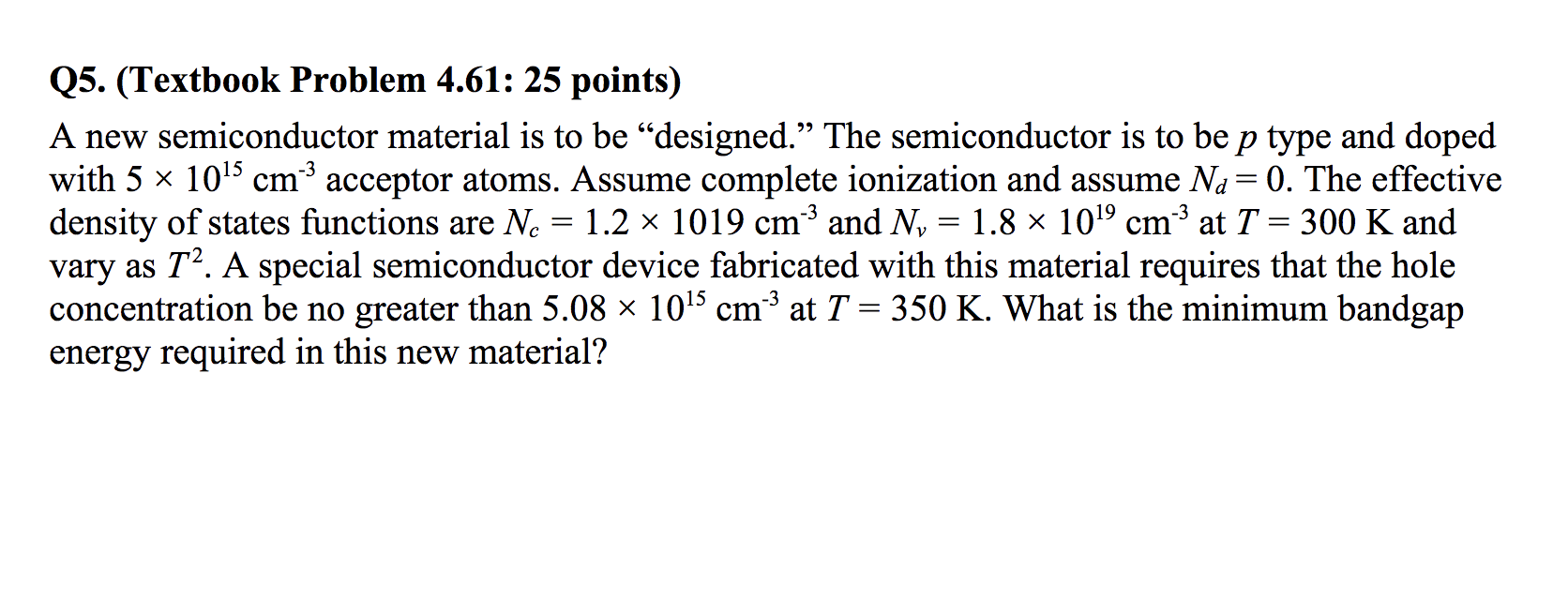 Solved Q5. (Textbook Problem 4.61: 25 points) A new | Chegg.com