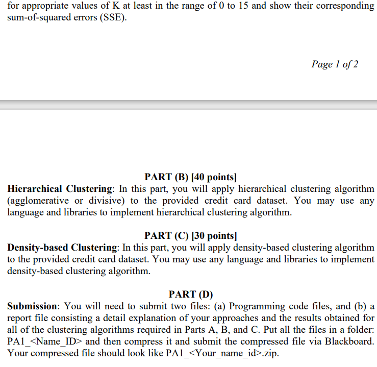 Solved Assignment Description Dataset You Are Required To