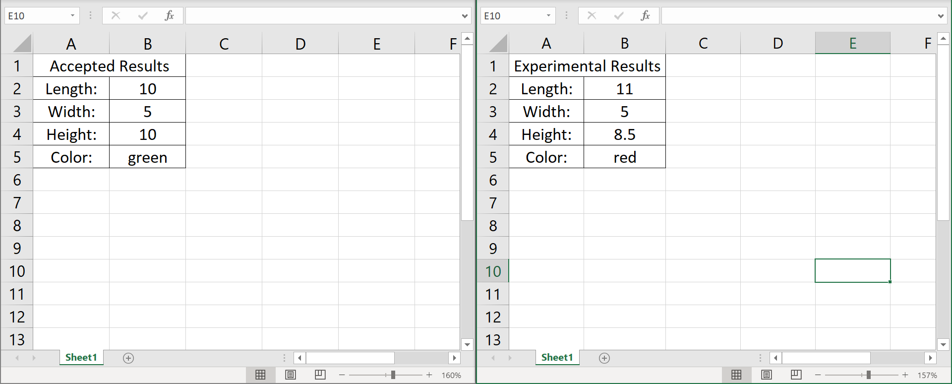 Solved Recreate the two Excel documents from the screenshot | Chegg.com