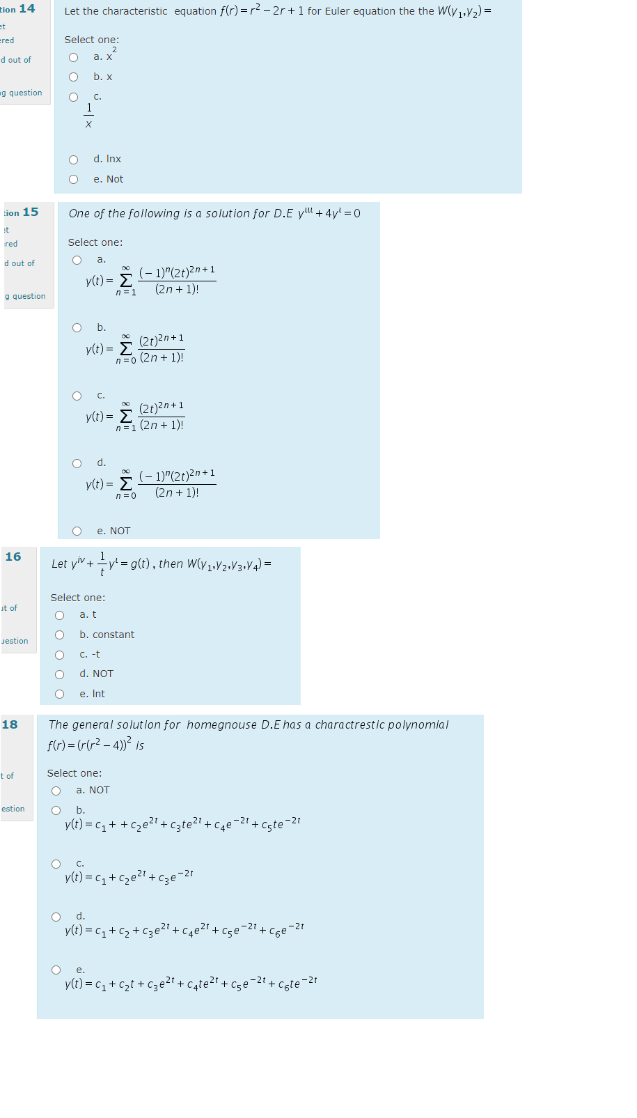 Solved Lion 14 Let the characteristic equation f(n)=r2 – 2r+ | Chegg.com