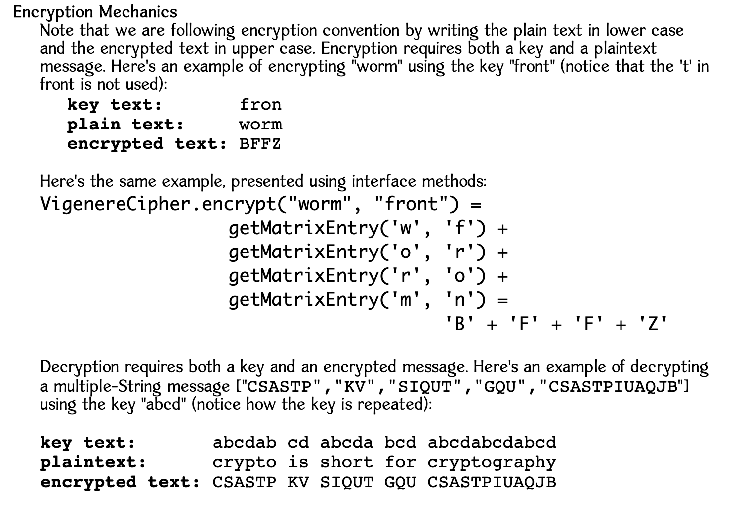 package encryption; public interface | Chegg.com