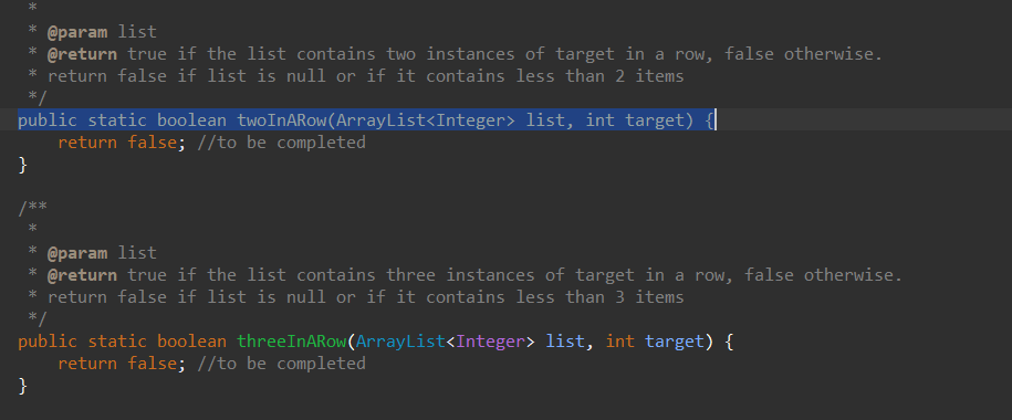 Solved 米 * * @param list * @return true if the list contains | Chegg.com
