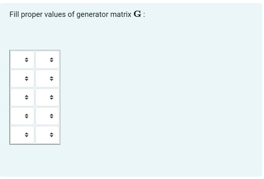 Solved We have assigned the parity check matrix of a linear | Chegg.com