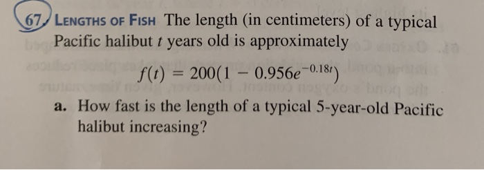 Solved 67 LENGTHS oF FiSH The length (in centimeters) of a | Chegg.com
